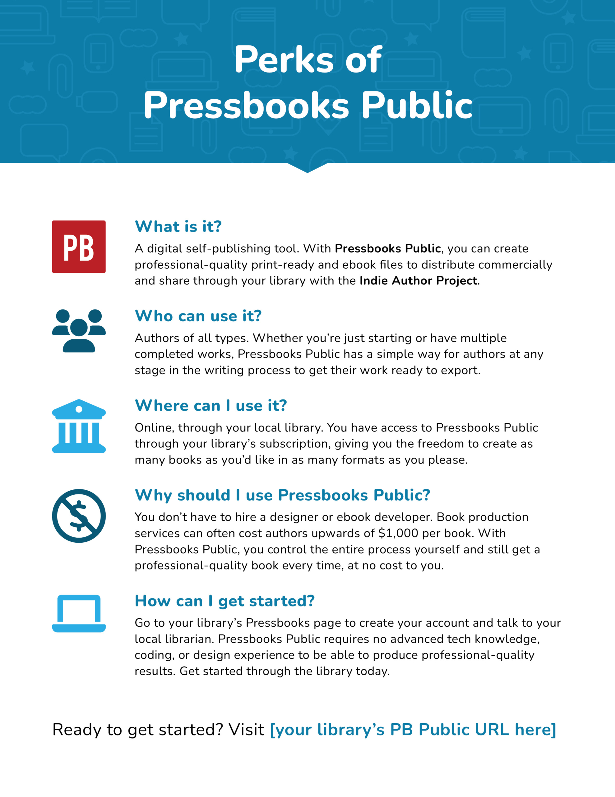 Perks of Pressbooks Public - Create. Share. Discover